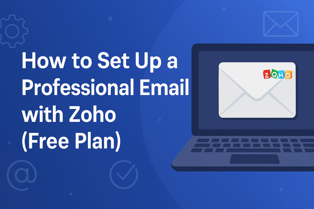 How to Set Up a Professional Email with Zoho (Free Plan) - Techinkers